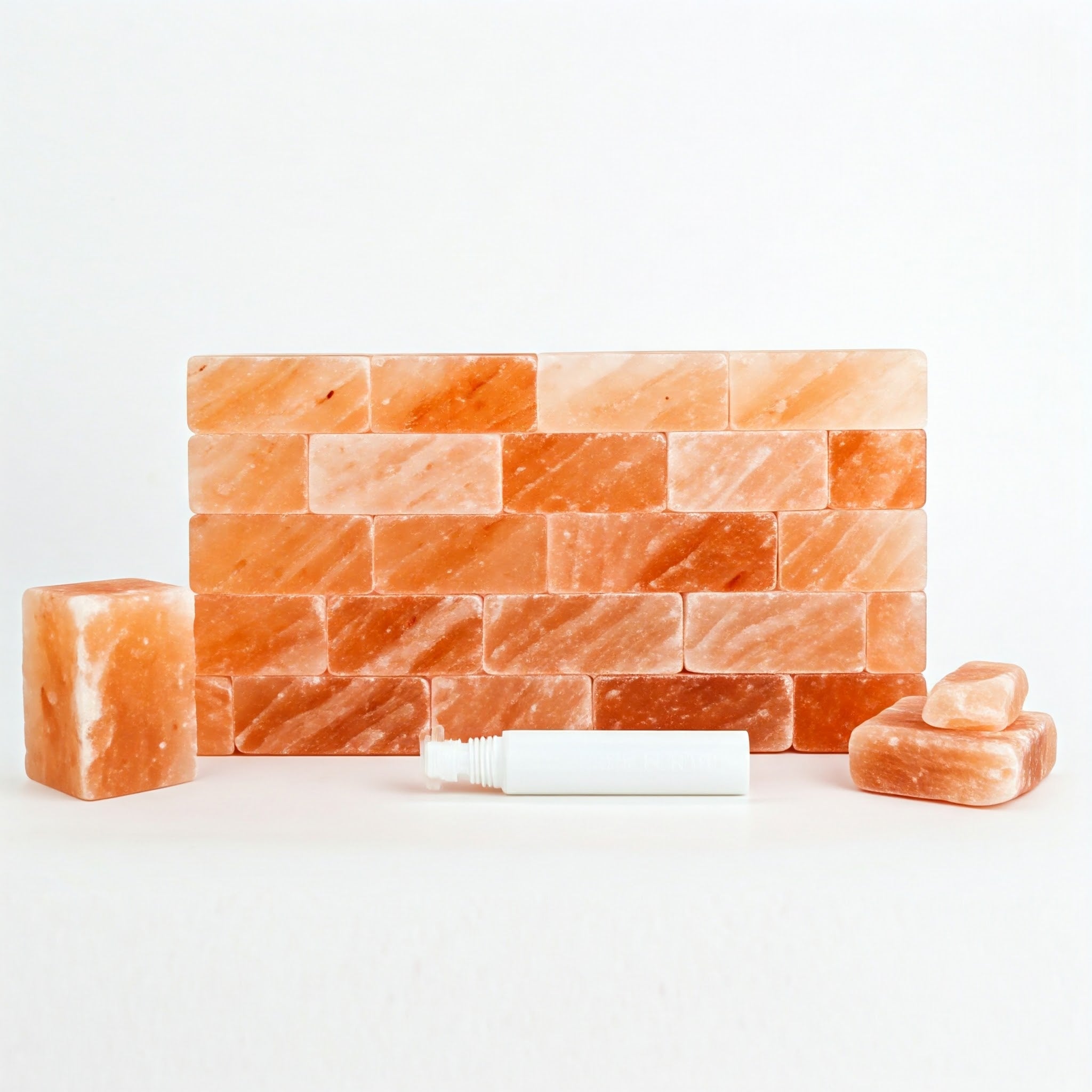 Himalayan Pink Salt Brick Wall Kits - Bricks and Adhesive – Build Salt Wall