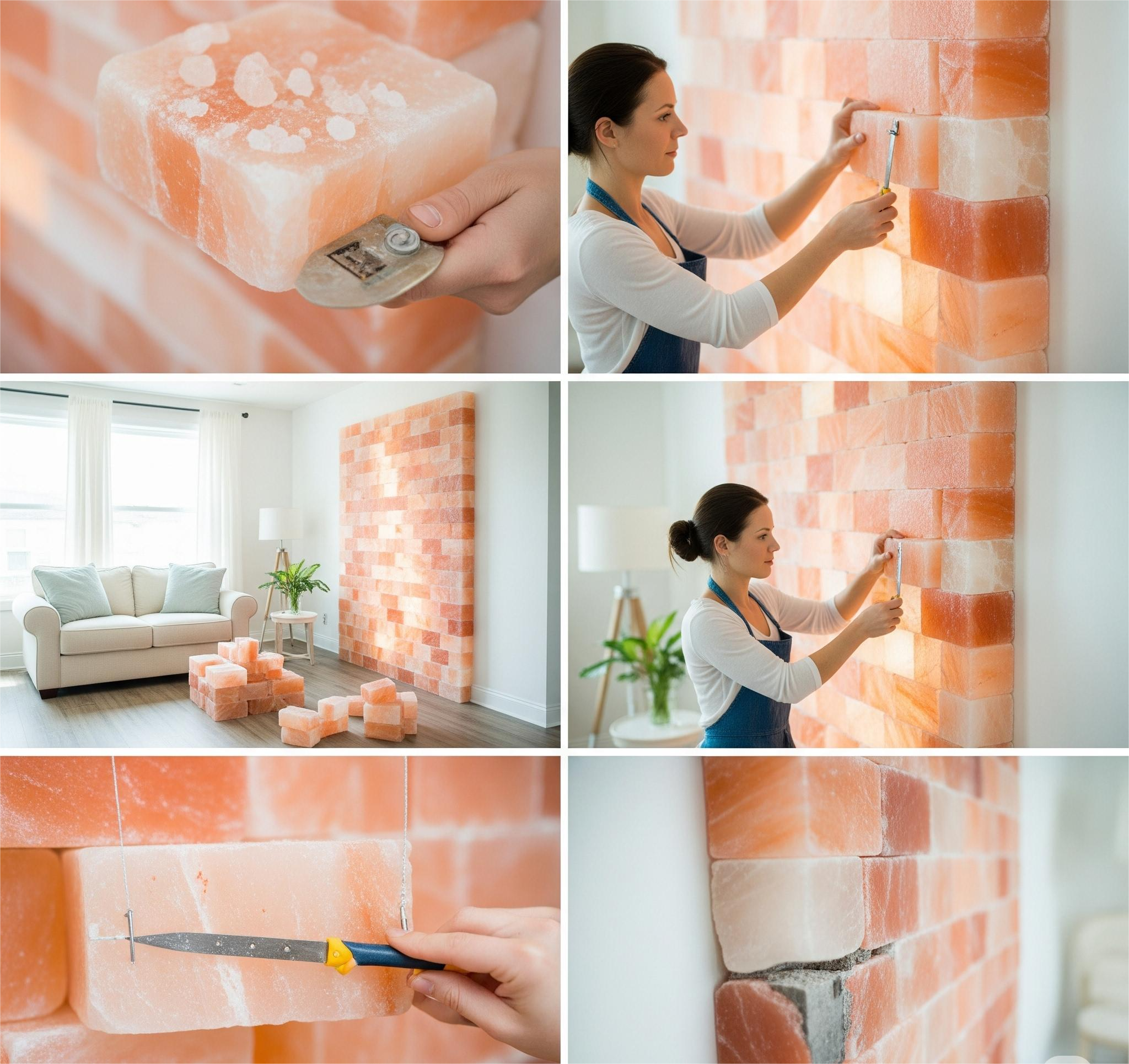 Build Your Himalayan Salt Wall for Home or Wellness Decor – Build Salt Wall